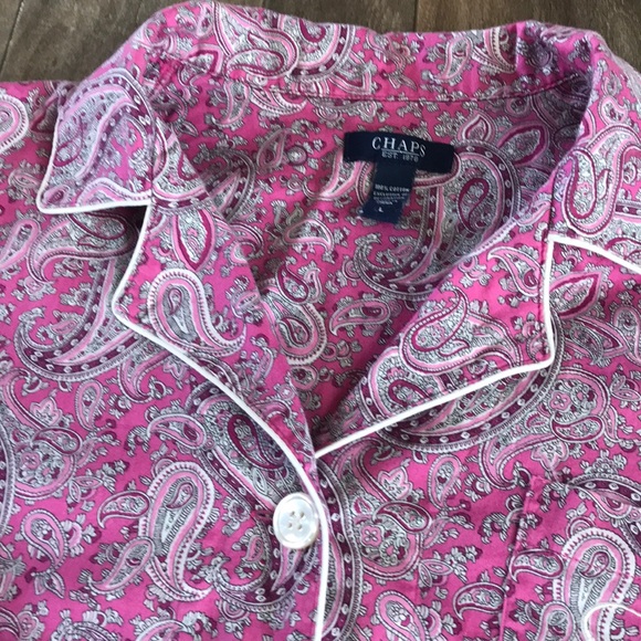 Chaps | Intimates & Sleepwear | Chaps Pink Paisley Pajama Set | Poshmark
